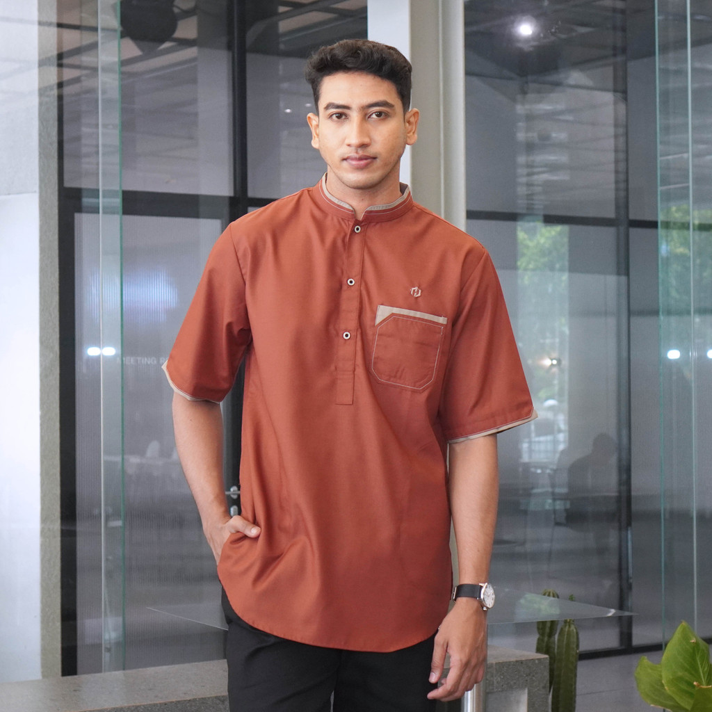 Jual HIMADA Koko Asraf Pendek Dewasa Kurta Baju Muslim Pria Dewasa ...