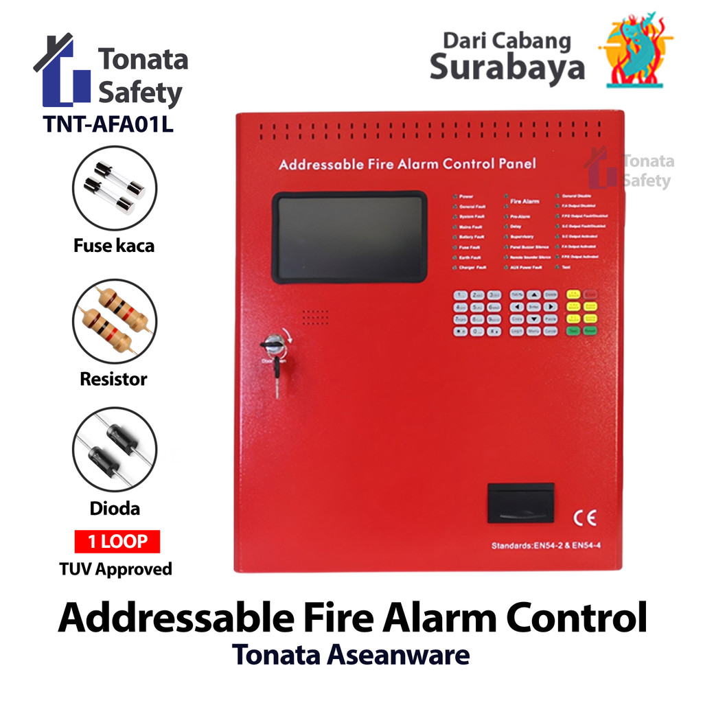 Jual Fire Alarm Control Panel Full Addressable 1 Loop Tonata / MCFA ...