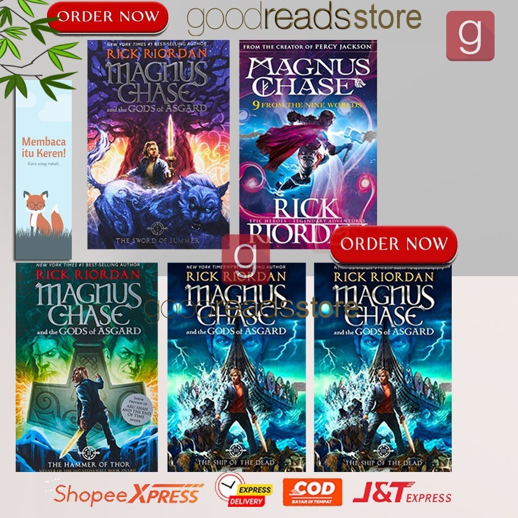 Jual Magnus Chase and the Gods of Asgard (3 book series) by Rick ...