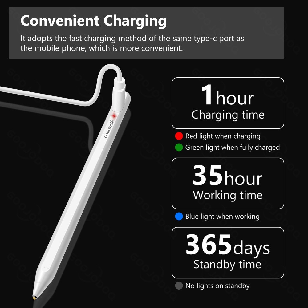 Jual Goojodoq Stylus Pen Universal for apel Android Phone Active Stylus ...