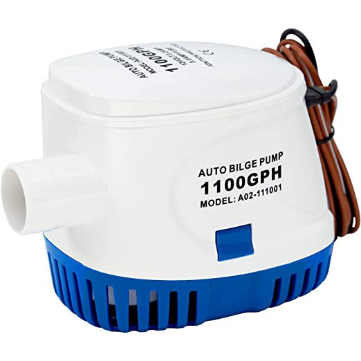 Jual 24V Pompa Celup Bilge Otomatis Pump 1100GPH Pompa Kuras Air Kapal ...