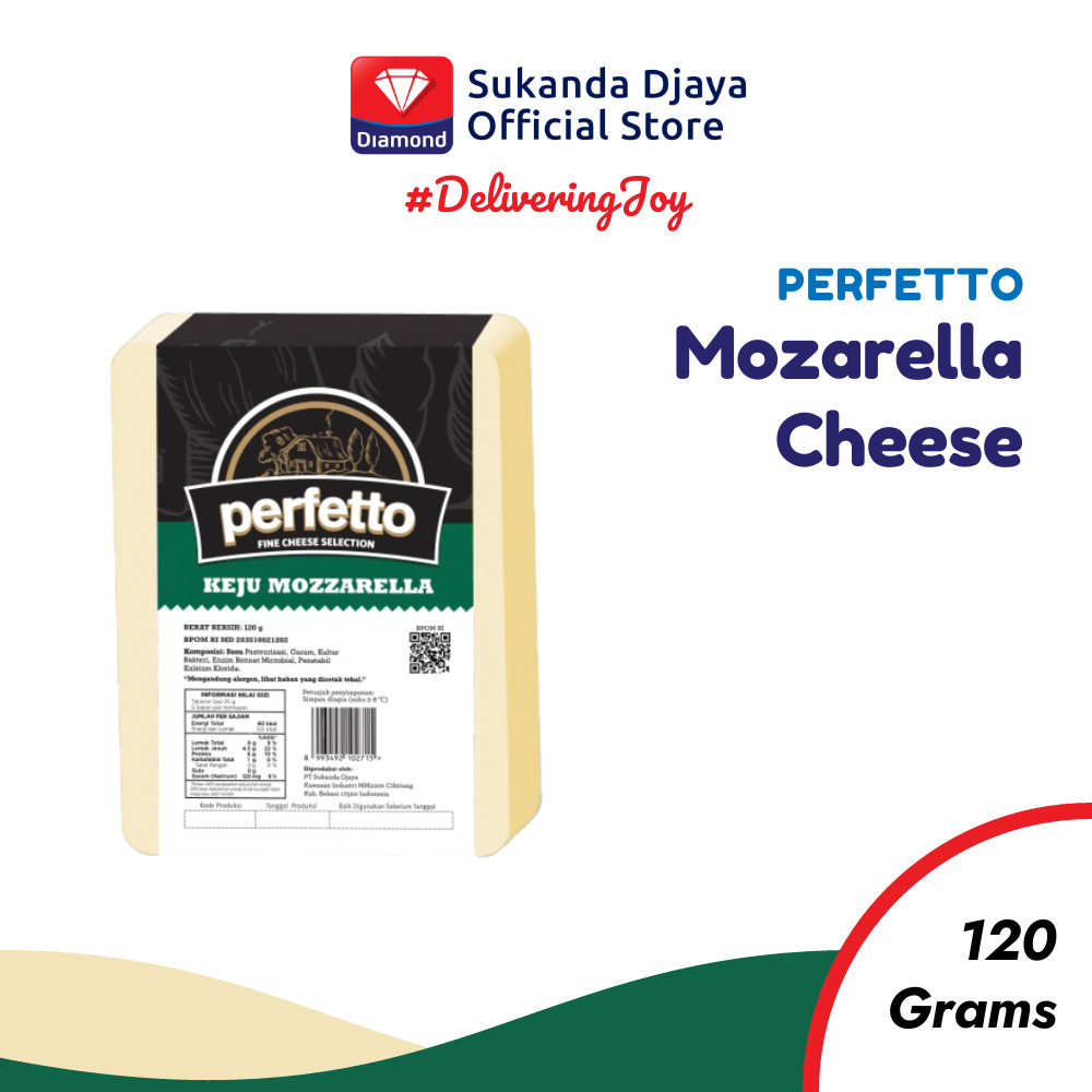 Jual Perfetto Keju Mozzarella Cheese 120 Gr | Shopee Indonesia