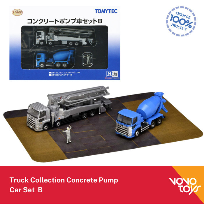 Jual Tomytec Truck 1/150 Truck Collection Concrete Pump Car Set - B | Shopee Indonesia