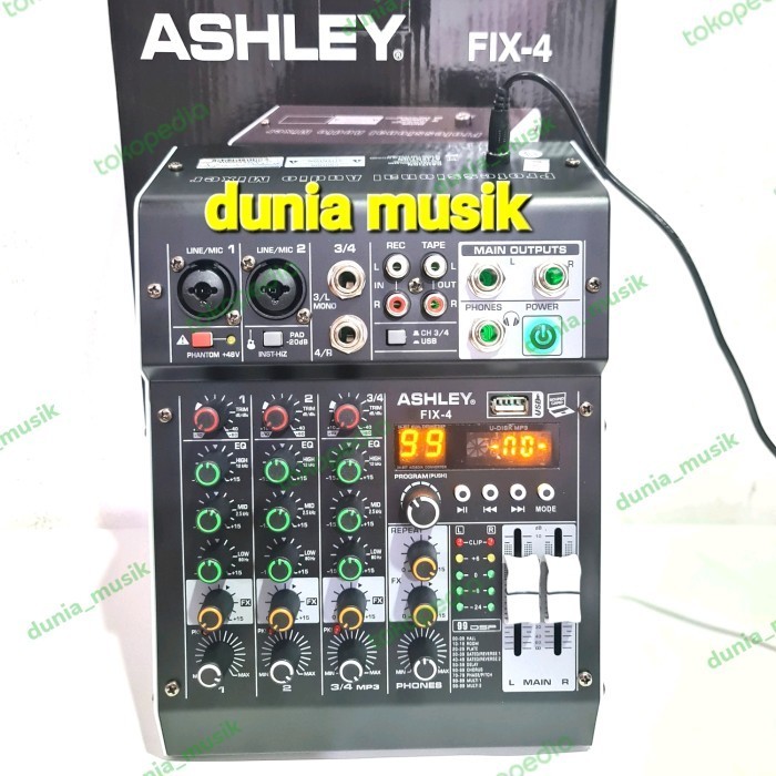 Jual MIXER ASHLEY FIX4 FIX 4 4 CHANNEL ORIGINAL | Shopee Indonesia