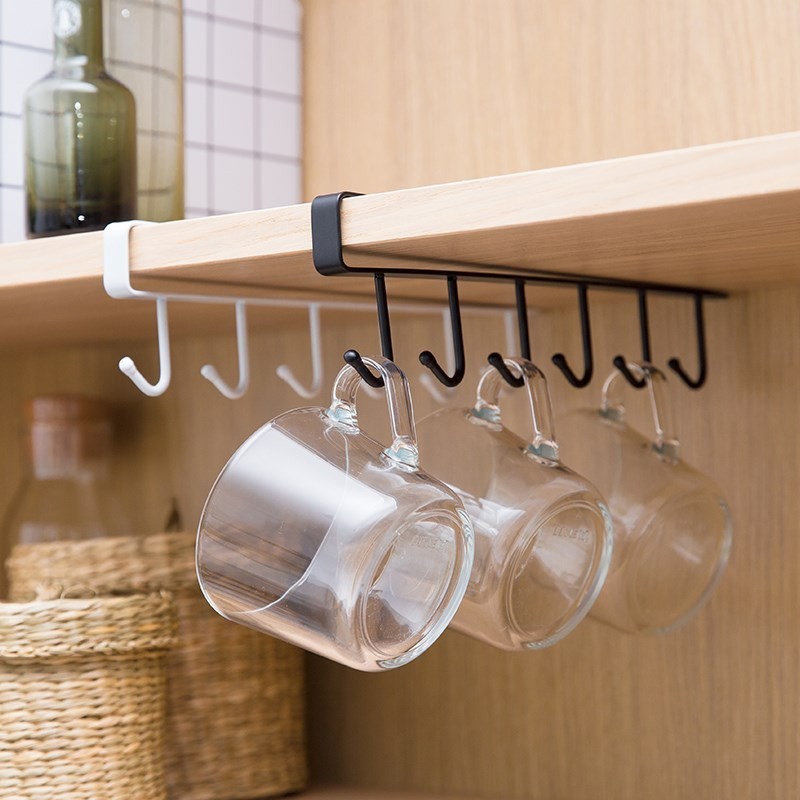 Jual Rak Gantung Peralatan Dapur Lemari 6 Hook / Rak Gantung Gelas ...