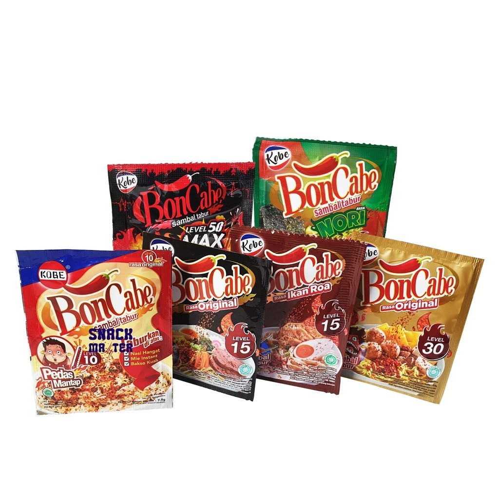 Jual KOBE BonCabe Bon Cabe Bubuk Renceng - Isi 12 bks - JSF | Shopee ...