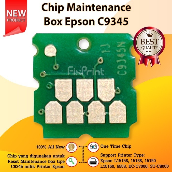 Jual Maintenance Chip Epson C9345 C12C934591 L6550 L6570 L6580 M15140 ...