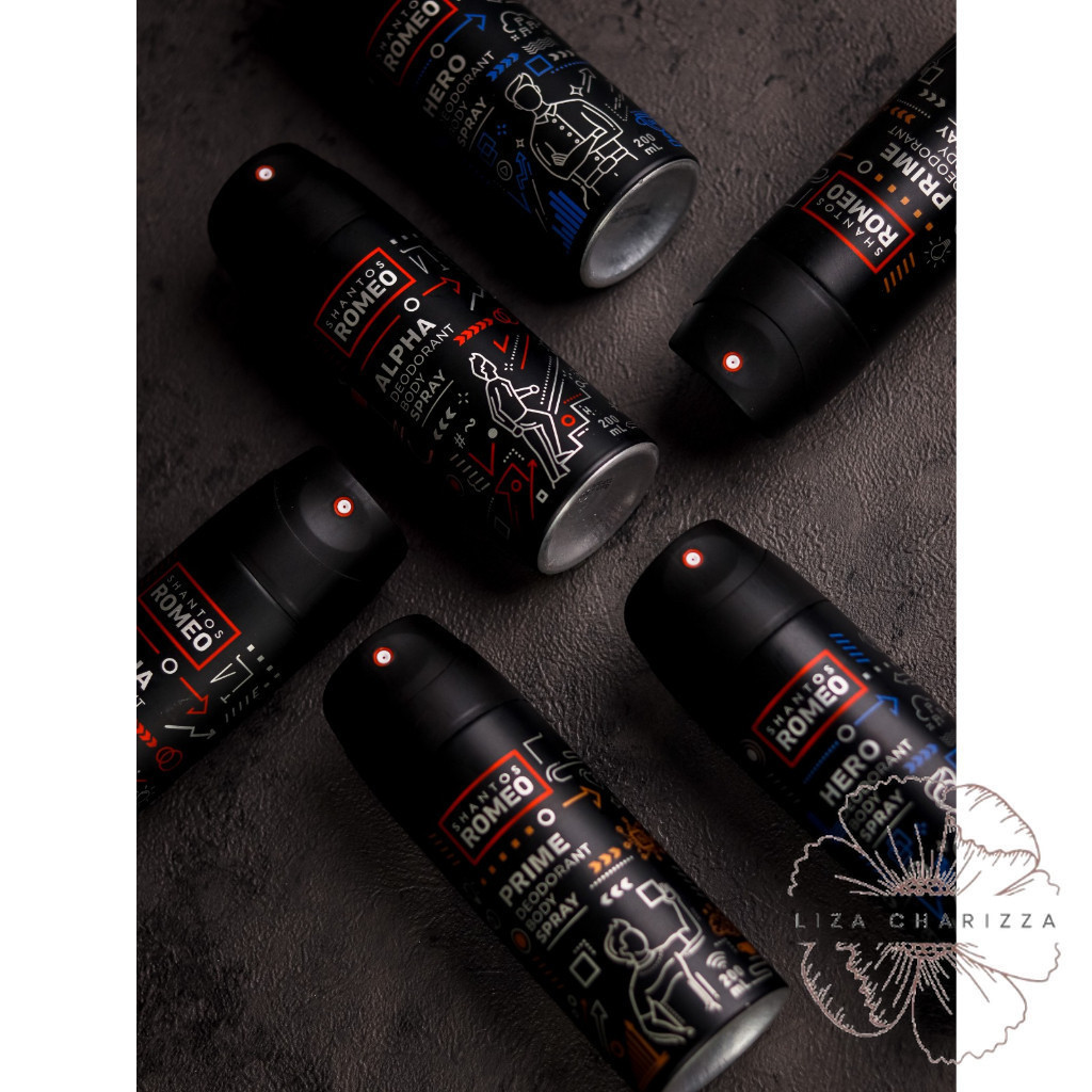 Jual Shantos Romeo Deo Spray Pria 200ml, Deodorant Pewangi Tubuh Pria ...