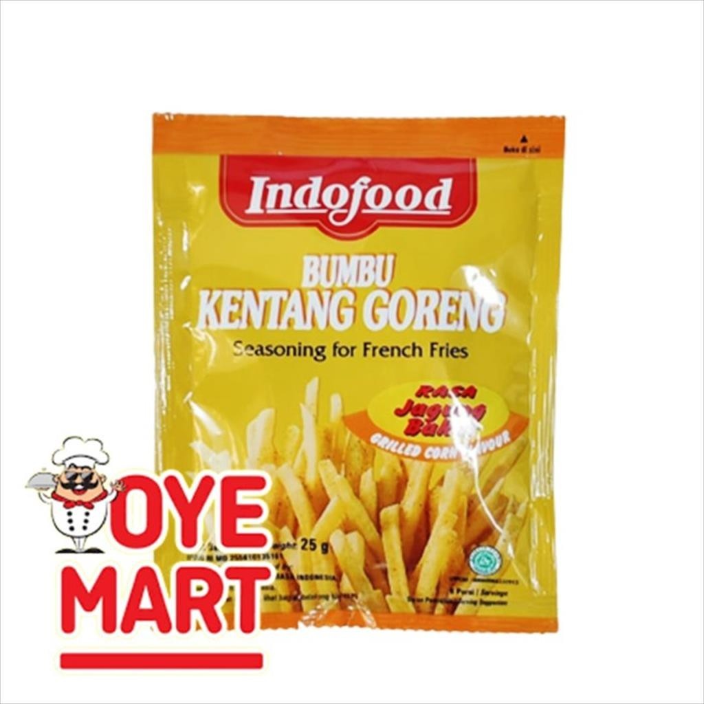 Jual INDOFOOD BUMBU KENTANG GORENG RASA JAGUNG BAKAR 25GR | Shopee ...