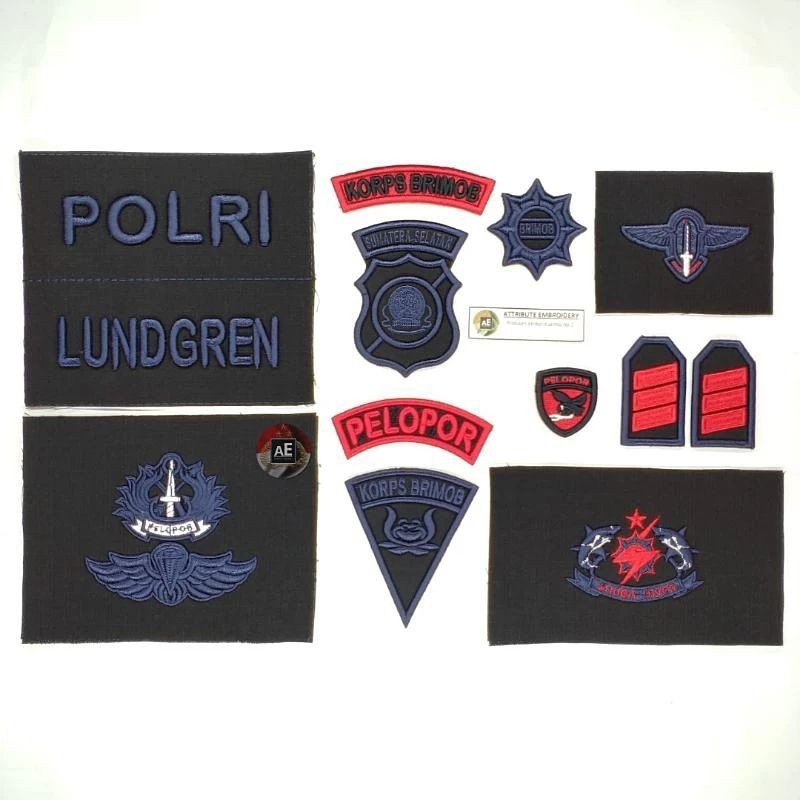 Jual PDL HITAM BRIMOB BORDIR TIMBUL | Shopee Indonesia