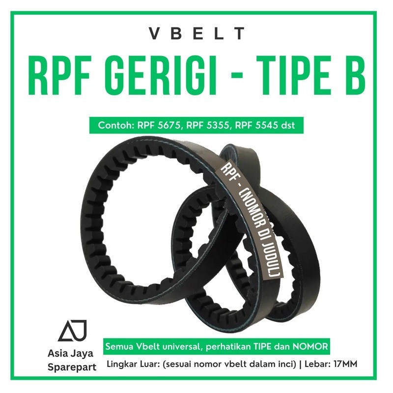 Jual RPF 5780 VPOWER Gerigi Bergerigi Fan Belt Van Belt Vbelt Otomotif ...