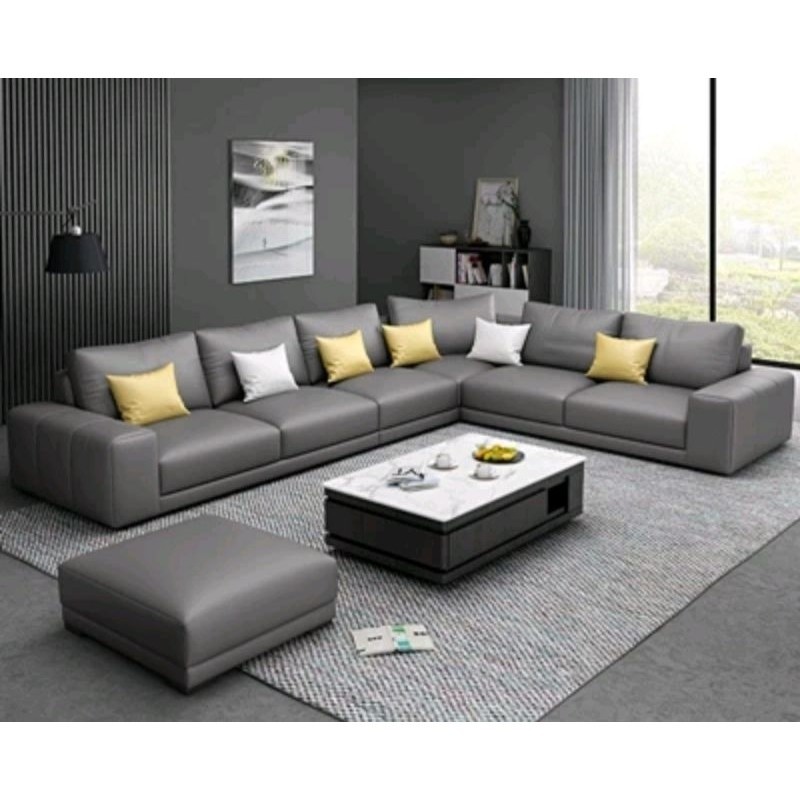 Jual SET Sofa L Jumbo Premium Super Besar Lebar 3,5 meter | Shopee ...