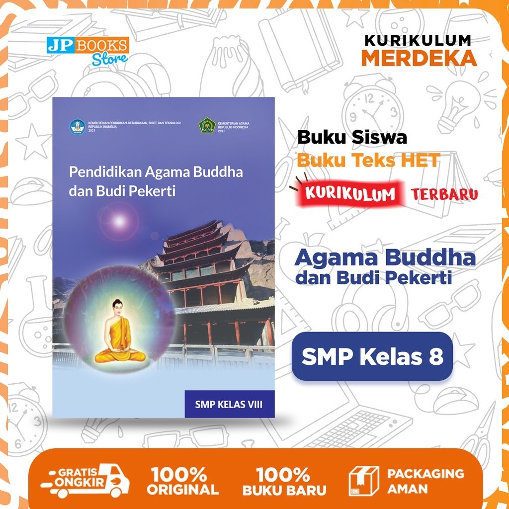 Jual JP Books – (KURIKULUM TERBARU) Buku Siswa / Buku Teks Utama HET Kurmer Sekolah Agama Buddha ...