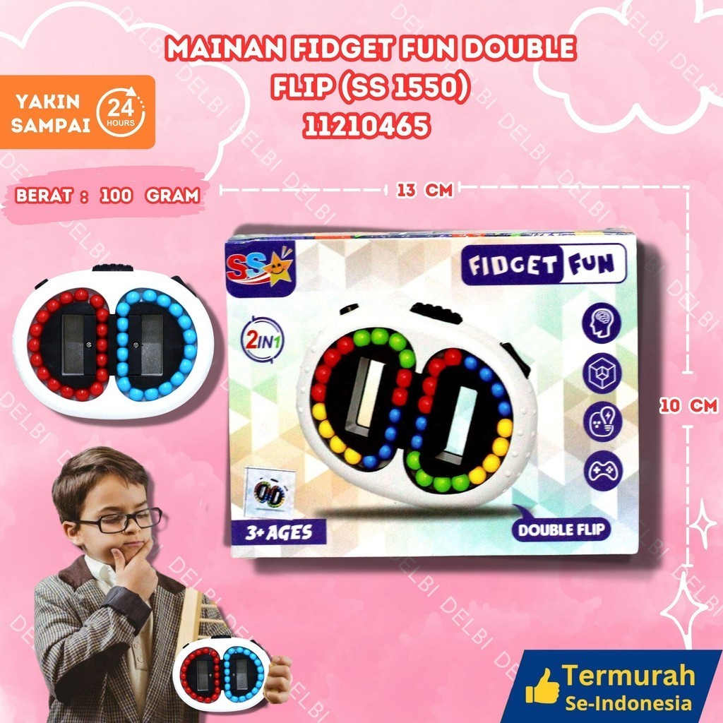 Jual Mainan Puzzle Magic Cube Pop it Finger Spinner Magic Bean Fidget ...