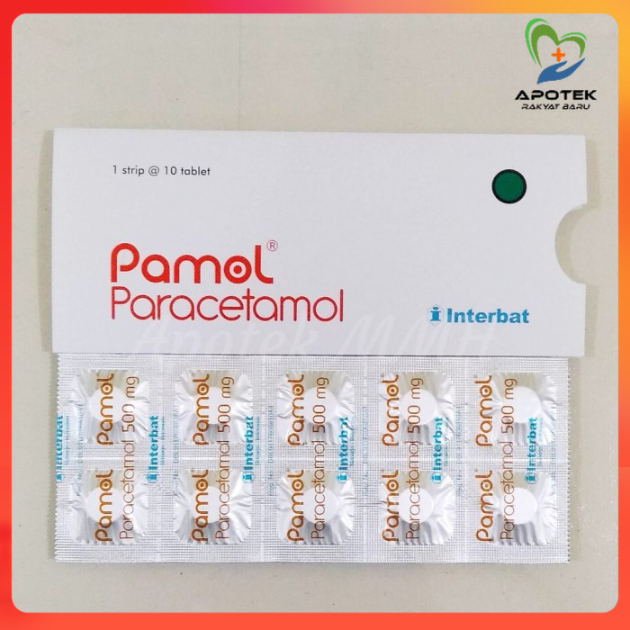 Jual PAMOL TABLET Strip 10 Tablet - Paracetamol Obat Demam Panas Dewasa ...