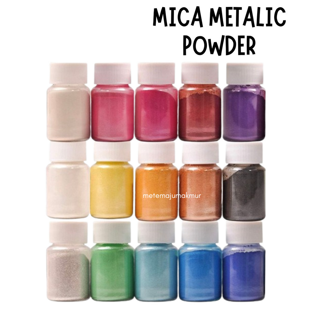 Jual 50 WARNA 10g Metalic Powder / Mica Powder / Bubuk Metalik Pearl ...