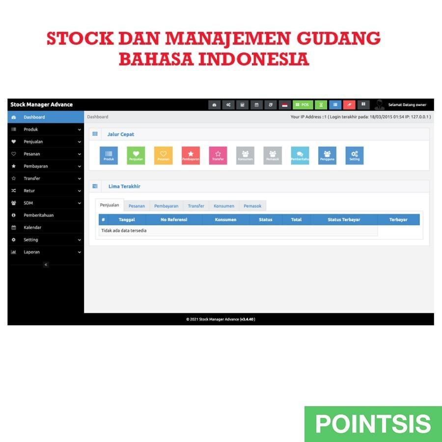 Jual Source Aplikasi Manajemen Stok Gudang Inventory Barang Full PHP CI ...