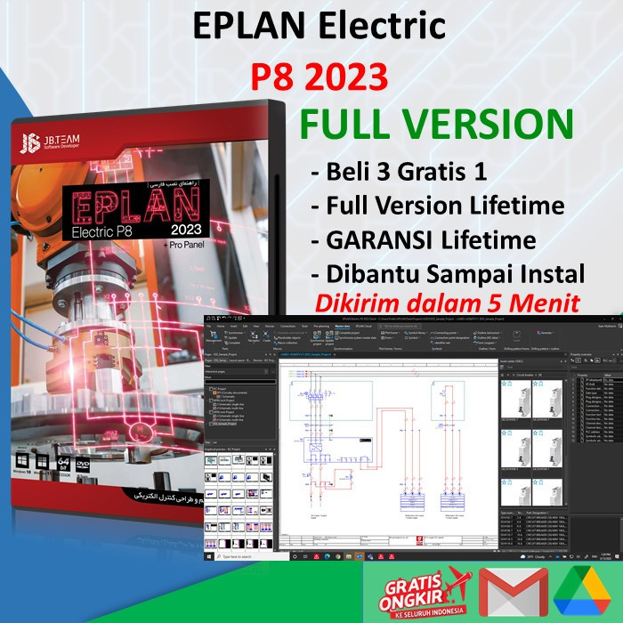Jual EPLAN ELECTRIC P8 2023 FULL VERSION LIFETIME SOFTWARE DRAWING DESAIN DAN ELECTRONIC CIRCUIT ...