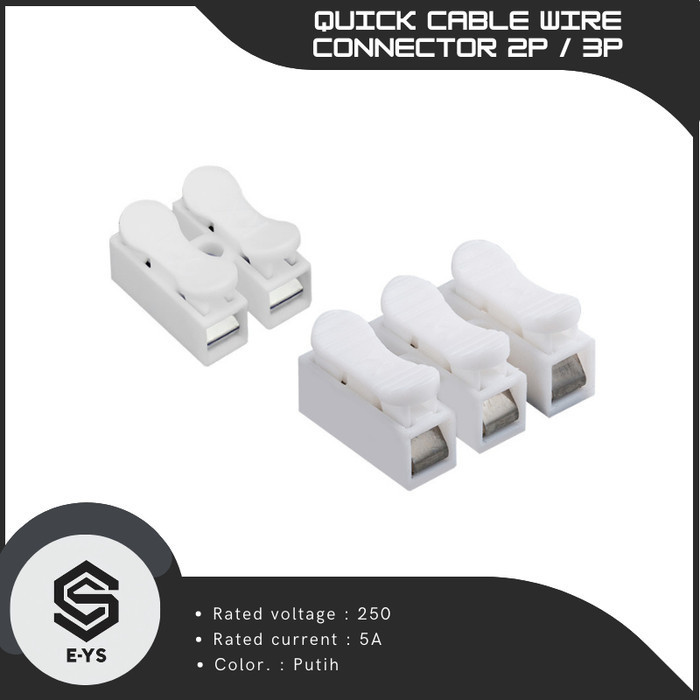 Jual Sambungan Jepit kabel 2 / 3 Jalur - Quick Connect 2 / 3 Wire ...