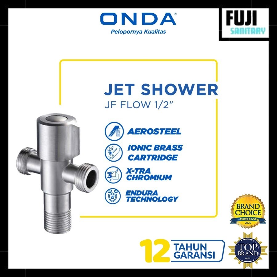 Jual ONDA Stop Kran WC Air Toilet WC Tembok Jet Shower Anti Bocor Anti ...