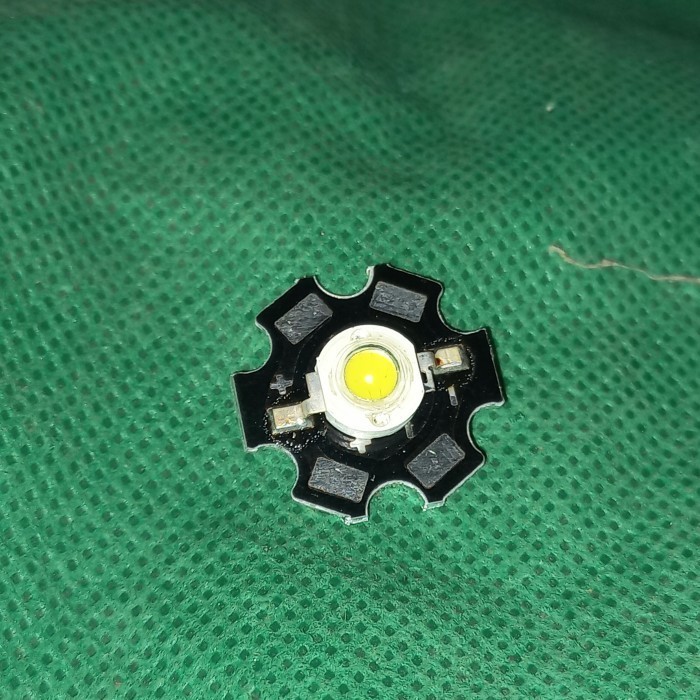 Jual LED HPL PUTIH 3W + pcb pendingin senter kepala 3 watt 3watt 3v 3 ...