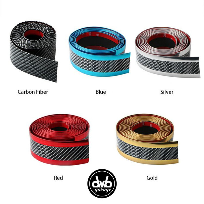 Jual Step Guard Stiker Mobil Carbon Strip - Sill Sticker Pelindung ...