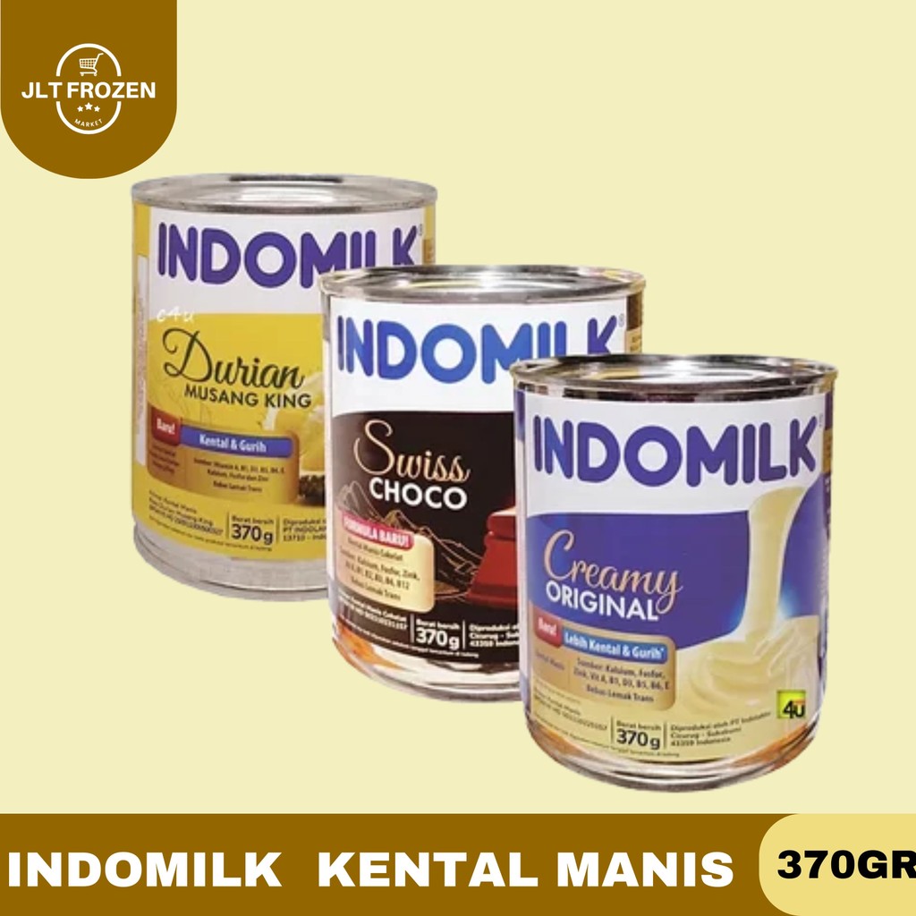 Jual Indomilk Krimer Kental Manis Rasa Durian / Swiss Choco / Creamy ...