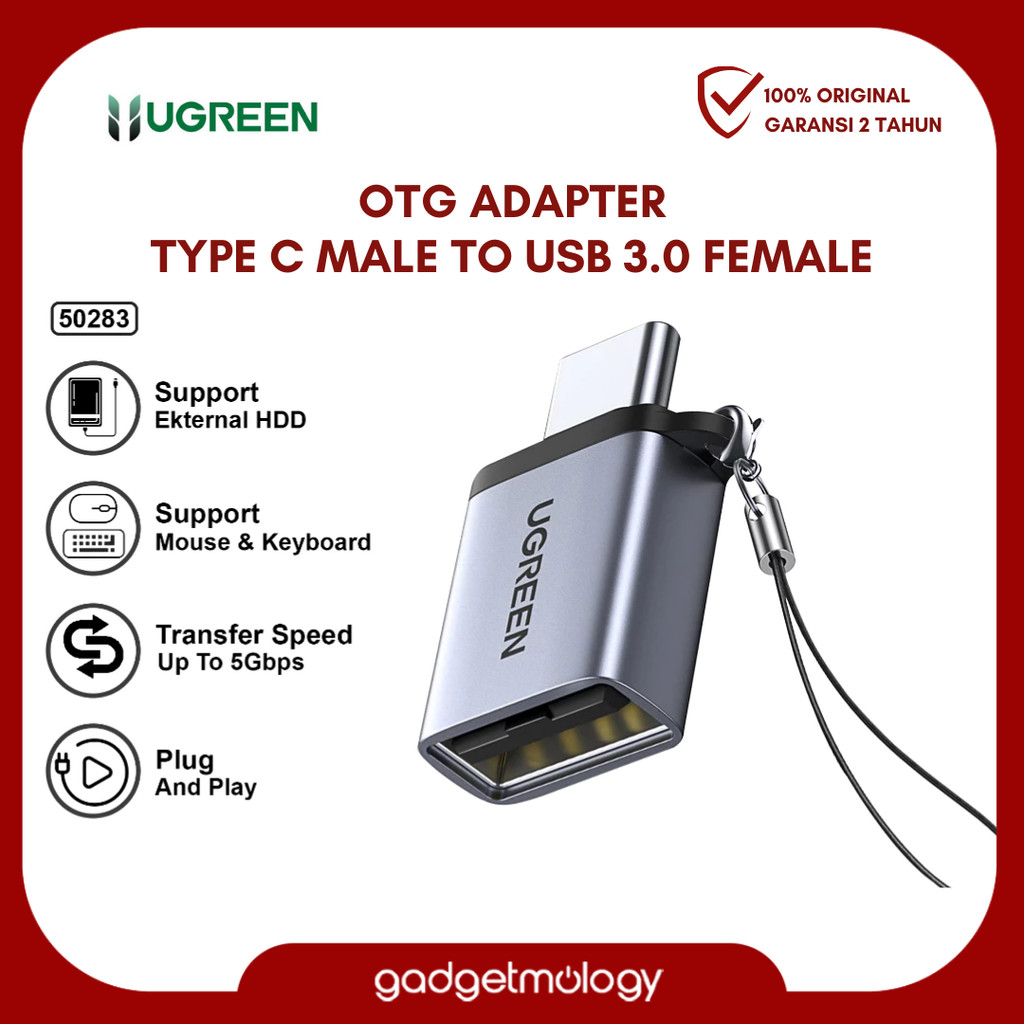 Jual UGREEN Adapter OTG Converter Type C Male To USB 3.0 Female 50283 ...