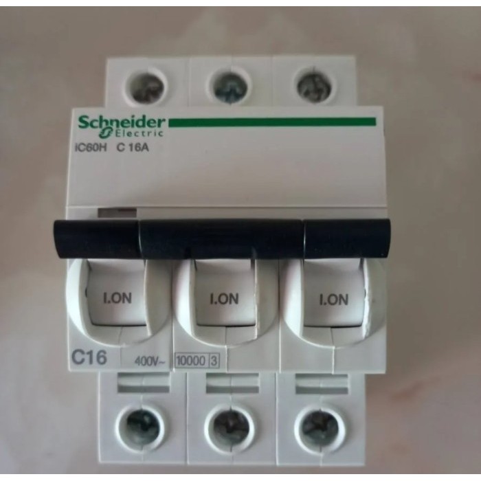 Jual MCB SCHNEIDER iC60H 3P 16A 10KA SCHNEIDER A9F84316 acti9 ORIGINAL SNI | Shopee Indonesia