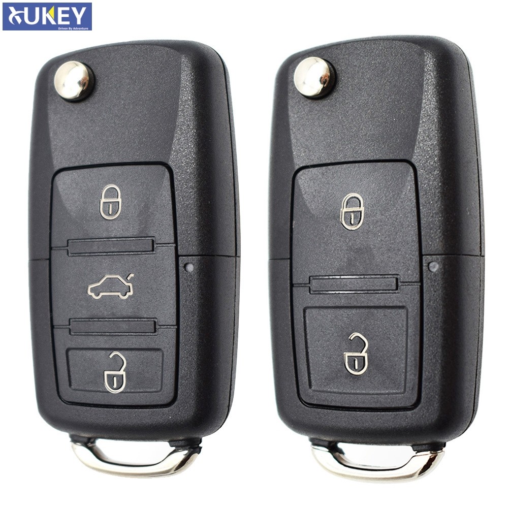 Jual 2 3 Buttons Car Remote Flip Key Fob Case Shell For VW Golf MK6 ...