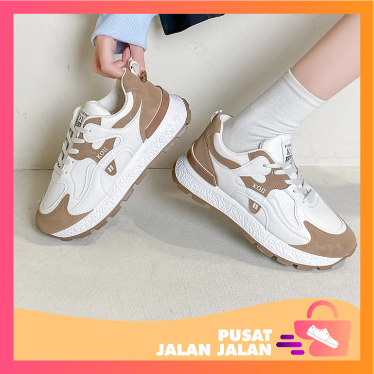Jual Pusat Jalan Jalan - 6573 Sepatu Sneakers Tali Simple / Sport Shoes ...