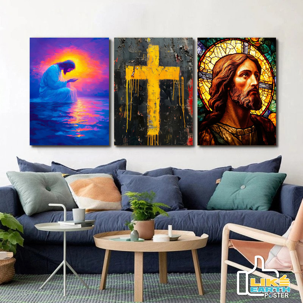 Jual Poster kayu salib 20x30 A4 Hiasan dinding Tuhan Yesus Jual Poster ...