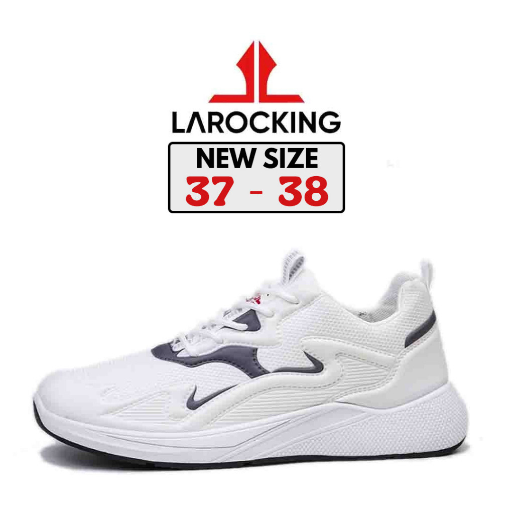 Jual Larocking - Artemis Putih Polos | Sepatu Sneakers Running Gym ...