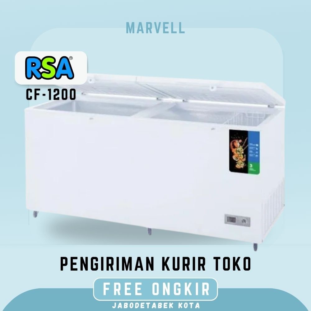 Jual Chest Freezer Box Rsa Cf-1200 Chest Freezer 1050 Liter Garansi ...