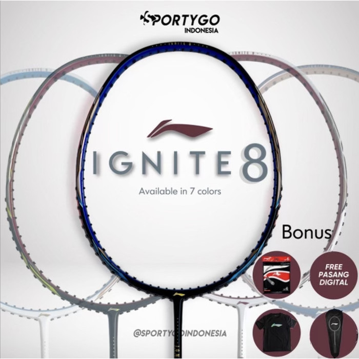 Jual Raket Badminton LINING IGNITE 8 Original | Li-Ning Ignite | Shopee ...