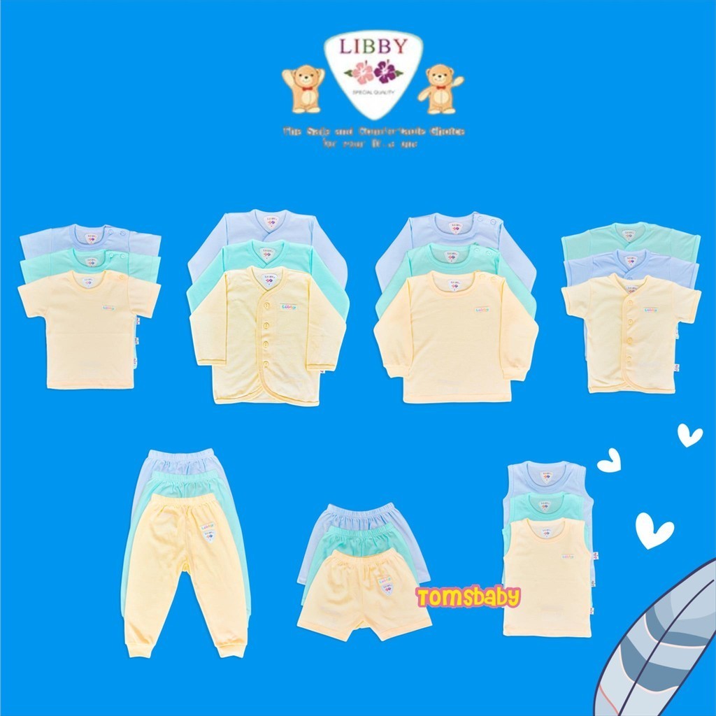 Jual [TOMS] [WARNA SML & 2L, XL, XXL] LIBBY (3pcs) Baju Celana Warna ...