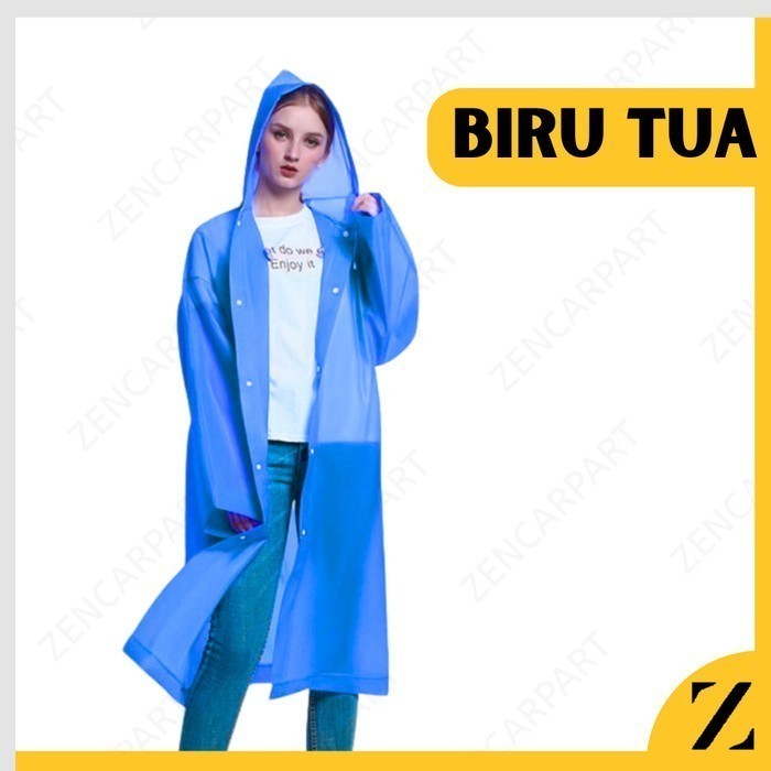 Jual Jas Hujan Ponco Poncho Terusan Kalong Mantel Kancing Eva Peva Vinyl Motor Sepeda Jalan ...
