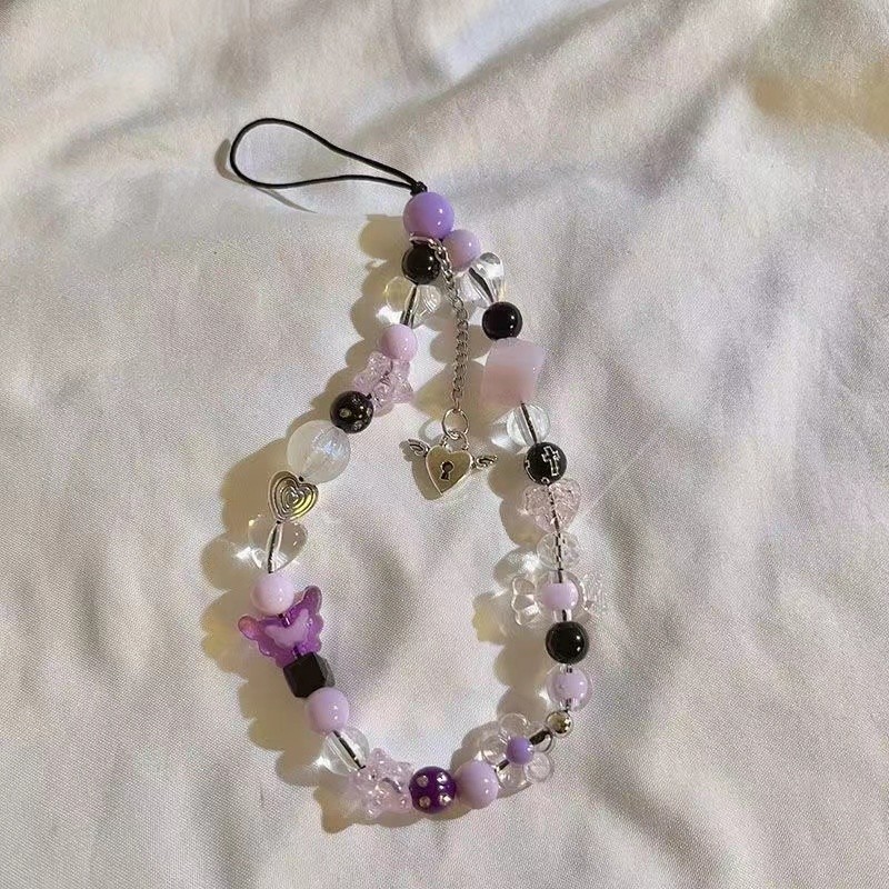 Jual Fashion Kartun Hewan Bunga Busur Manik Rantai Ponsel Akrilik ...