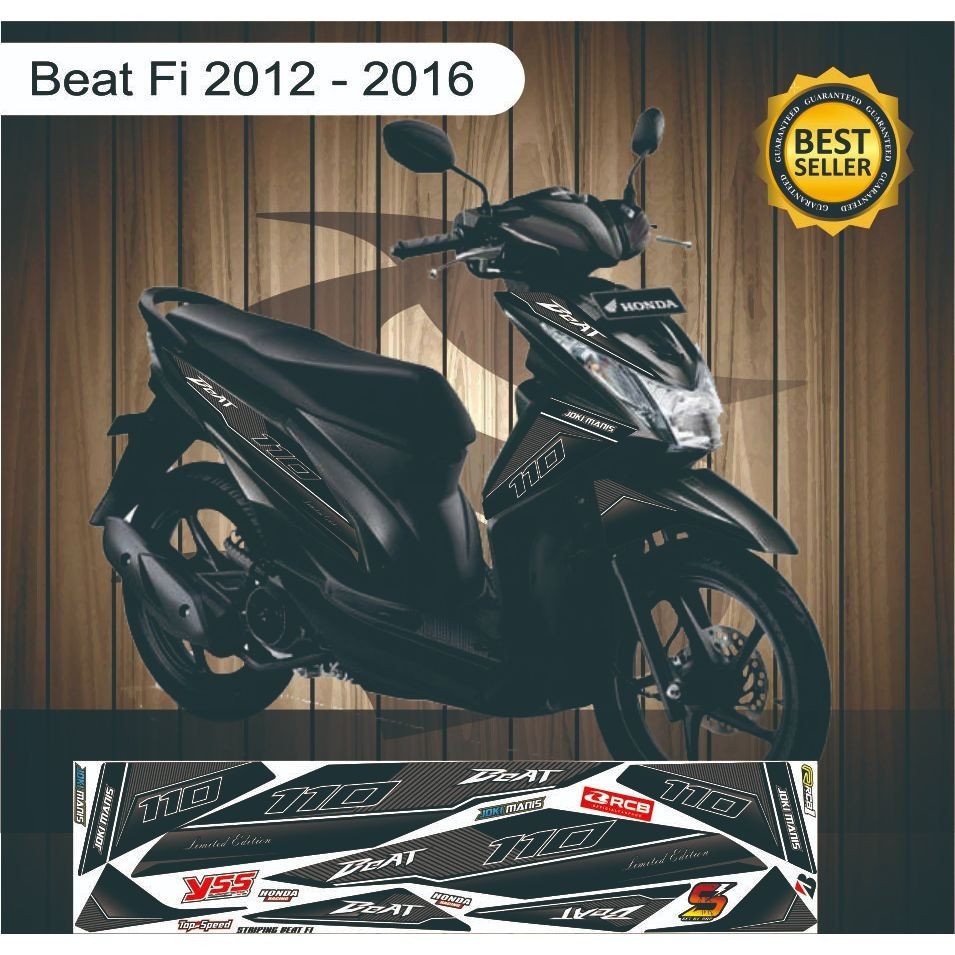 Jual SETRIPING VIRAL COD / STRIPING BEAT FI STIKER MOTIP striping motor ...