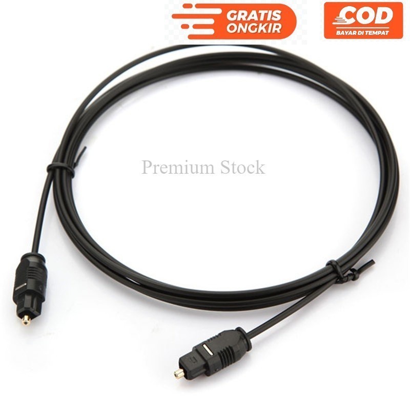 Jual KABEL AUDIO DIGITAL OPTIC / TOSLINK PANJANG 1M (JENIS KABEL OPTIC ...