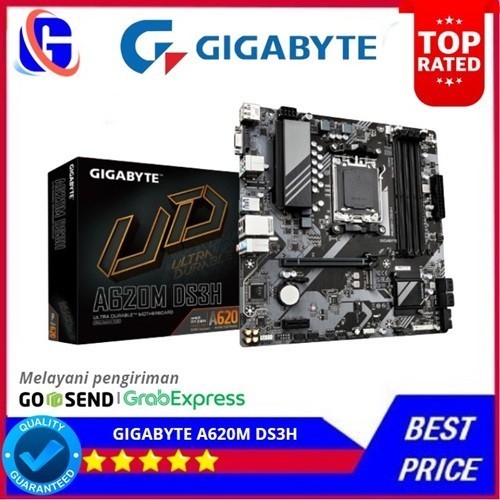Jual GIGABYTE A620M DS3H (Socket AM5, AMD A620, DDR5, USB3.2, SATA3 ...