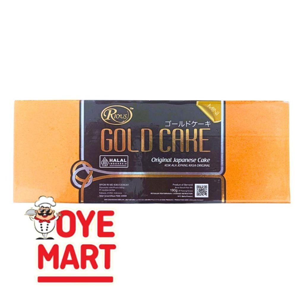 Jual RIOUS GOLD CAKE JAPANESE CHEESE CAKE 200GR/BOLU SIAP SAJI | Shopee ...
