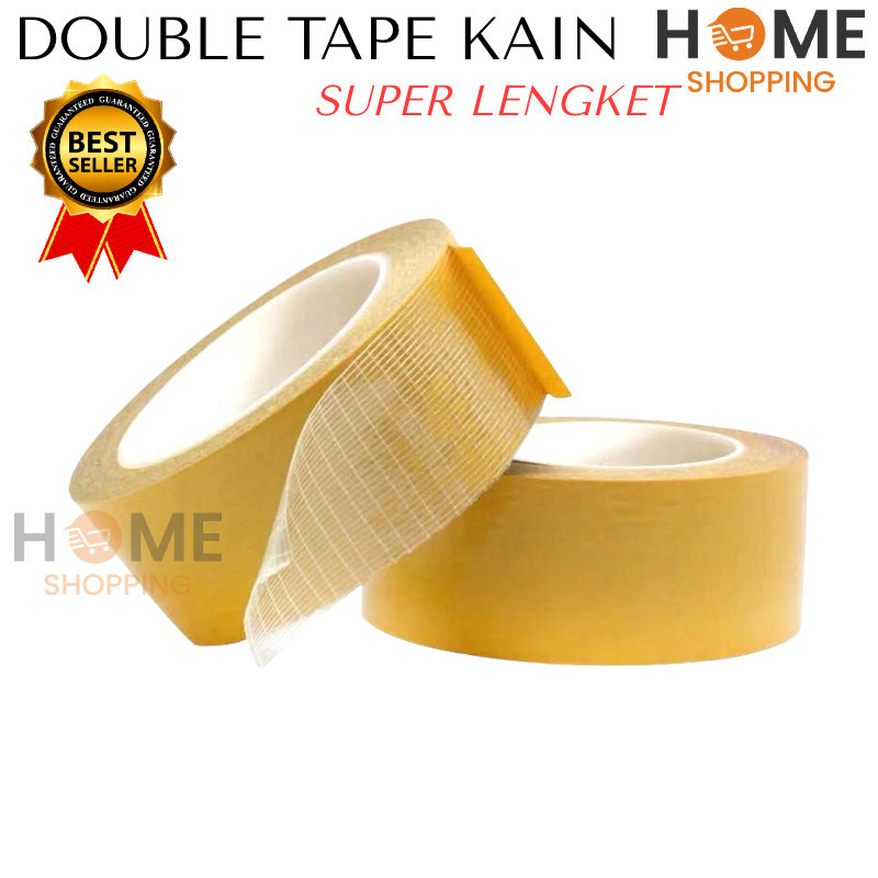 Jual [HS] 002 DOUBLE TAPE KAIN SUPER LENGKET / DOUBLE TAPE SERAT FIBER ...