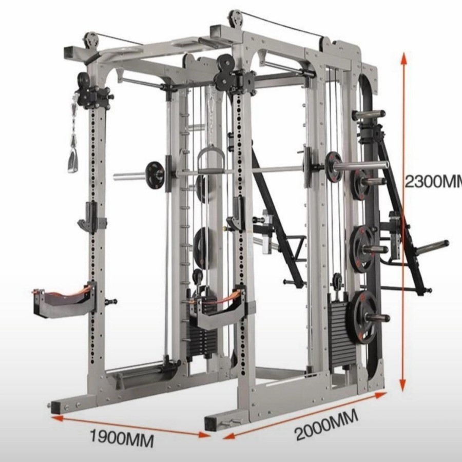 Jual alat fitness & gym / smith machine 3D multi fungsi / olahraga ...