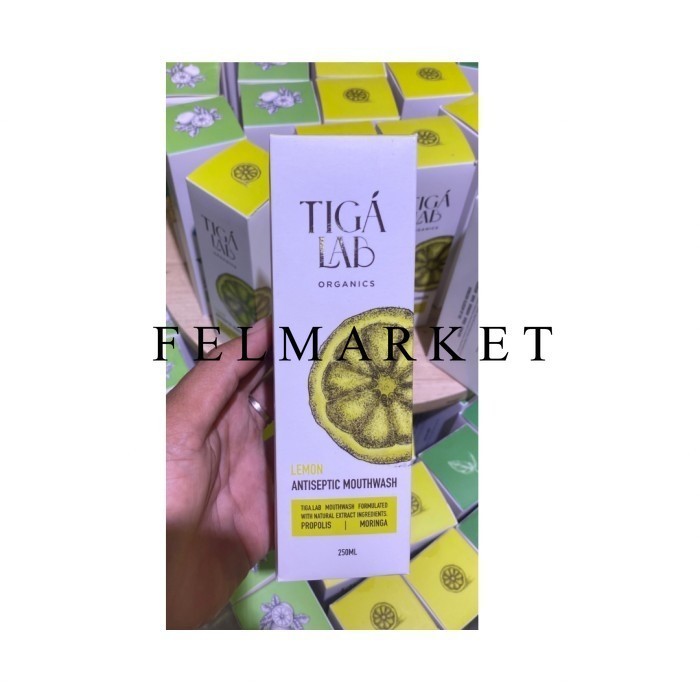 Jual Tiga Lab Organics Lemon Antiseptic Mouthwash 250 ml | Shopee Indonesia