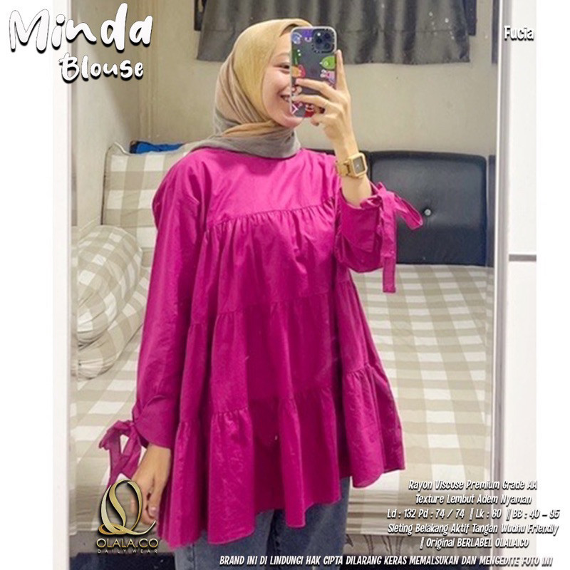 Jual MINDA JUMBO BLOUSE ORI OLALA | Shopee Indonesia