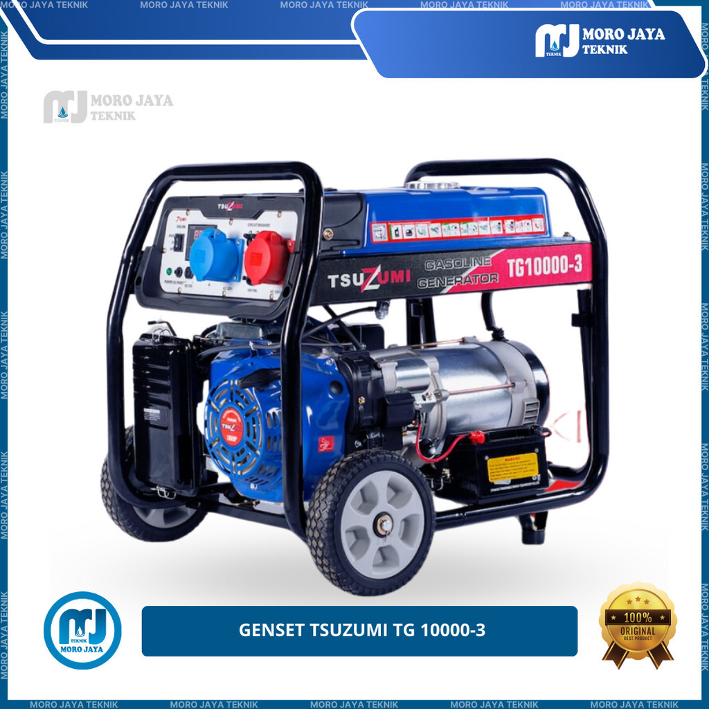 Jual Genset 10 KVA 8500 Watt 3 Phase Jenset Tsuzumi TG10000-3 - Tembaga ...
