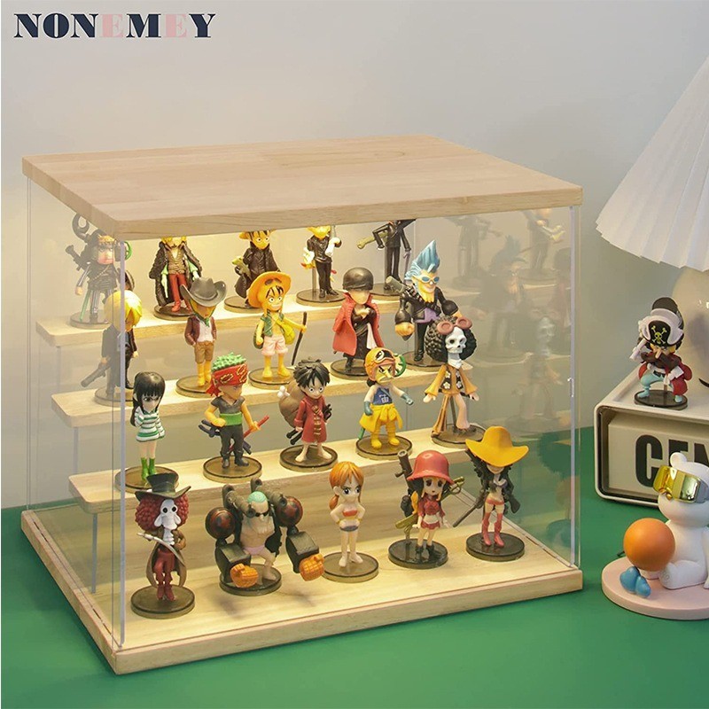 Jual Display Transparent Acrylic Action Figure Stand 3 Susun Tingkat ...