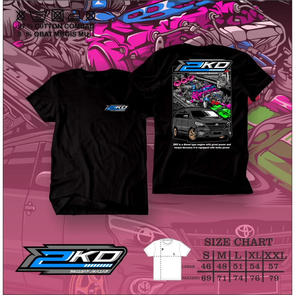 Jual Kaos Innova 2KD Innova Cumi Darat 2KD Powered Kaos Mobil Otomotif ...