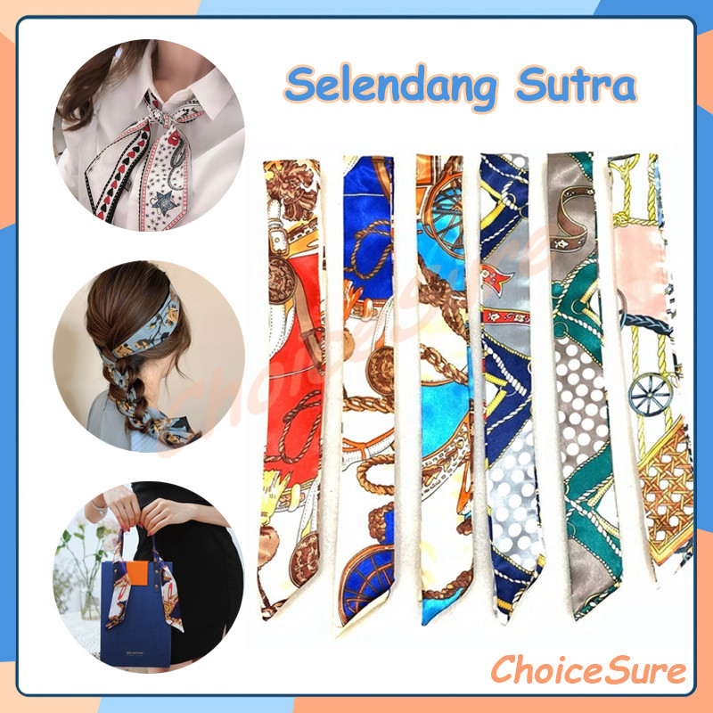 Jual Selendang Sutra / Hiasan Tas / Scarf Wanita Korea / Edition ...